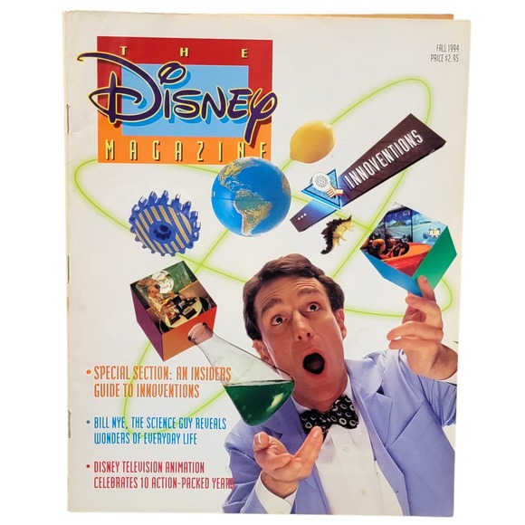 Disney | Other | Vtg Disney Magazine Fall 994 Bill Nye Science Guy ...